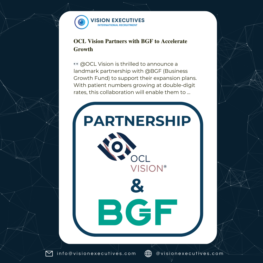 OCL Vision Partners with BGF to Accelerate Growth